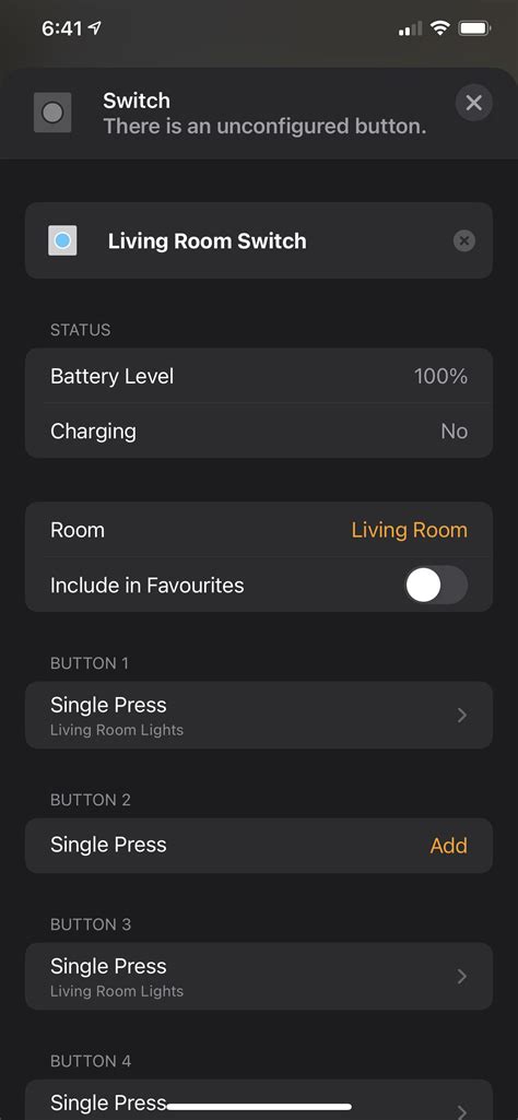 Help With Button Configuration R HomeKit