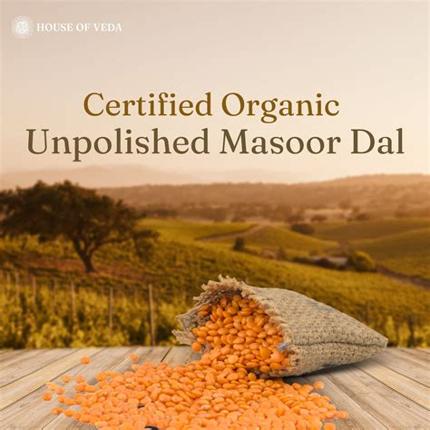 Organic Masoor Dal 1kg Online Fiber And Protein Rich Dal House Of Veda