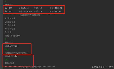 Java 学生管理系统 初阶 Java学生管理系统 Csdn博客