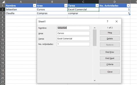 Tips Y Trucos Excel Principiantes Formularios Excel Sin VBA