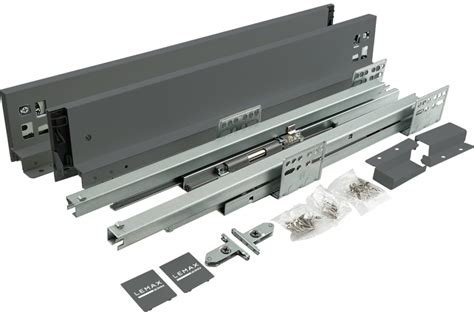 Комплект системы выдвижения Lemax PROF lembox, h=84, 500 мм, серый ...