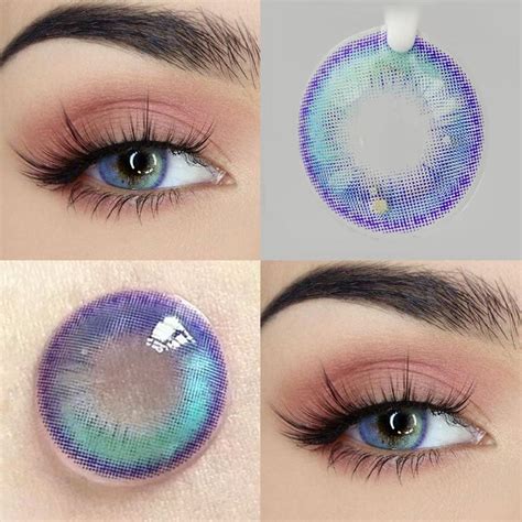 Unibling Tears Blue Colored Contacts Yearly Eye Makeup Cosmetic