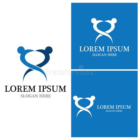 Plantilla Vectorial Del Logotipo De La Familia De Salud De La Comunidad