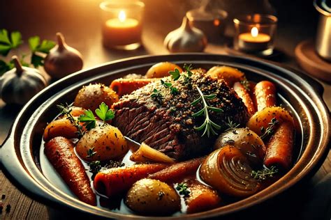 Slow Cooker Pot Roast American Recipe