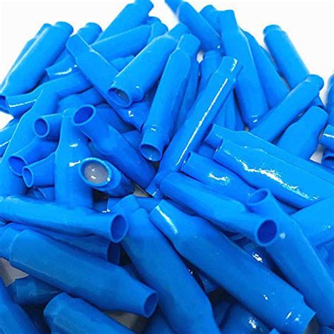 Getuscart 100pc Blue B Connectors Silicone Filled Wet B Wire Gel Telephone Alarm Wire Crimp
