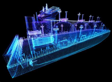 Oil Tanker Or Gas Carrier Big Ship Designed To Transport Lpg Liquefied