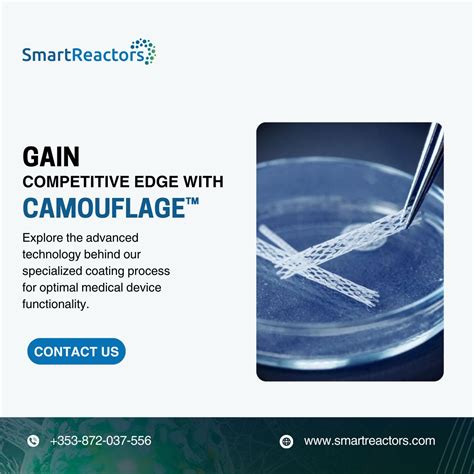 Smart Reactors On Linkedin Medicaldeviceinnovation Biocompatibility Camouflagecoating…