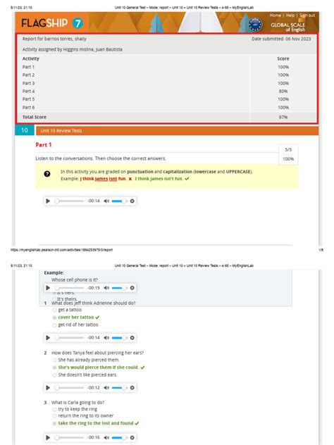 Unit 10 General Test Mode Report Unit 10 Unit 10 Review Tests