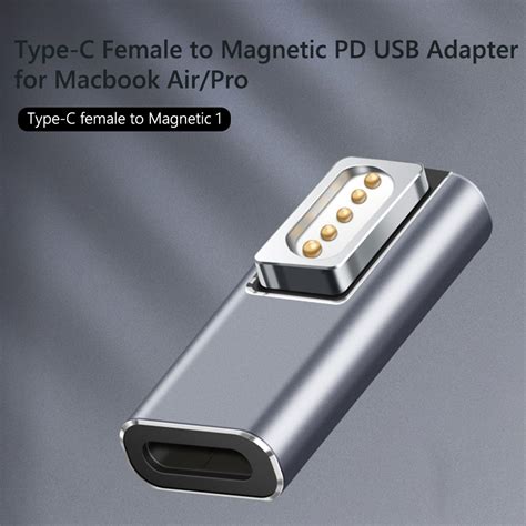 A Magnetisk Usb C Adapter Pd Snabbladdning Konver Grandado