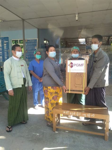 အရာ တော်မြို့နယ် ပြည်သူ့ ဆေးရုံကြီးသို့ ပက်စ်မြန်မာအဖွဲ့မှ အောက်ဆီဂျင်စက် ပေးအပ်လှူဒါန်း