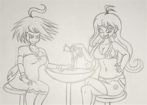 🛸⚙️🔋keebo And Miu On A Date💟🥛💓 ~danganronpa~ Amino