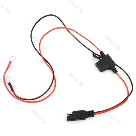 O 型端子轉 Dc Sae 連接器電源插頭線保險絲汽車 Diy 電纜 18awg 電池 Sae Diy 電纜專業 Tw9 蝦皮購物