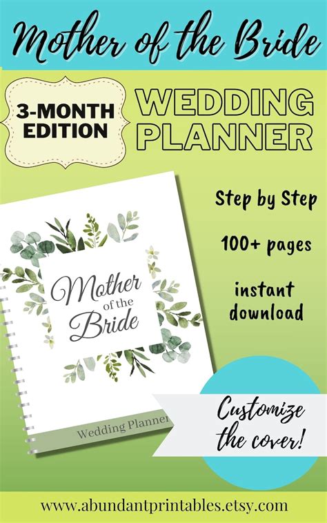 3 Month Wedding Planner Printable Printable Wedding Planner Pages