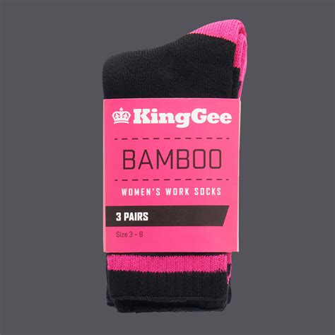 King Gee Womens Bamboo Sock 3 Pack Worklocker Australia
