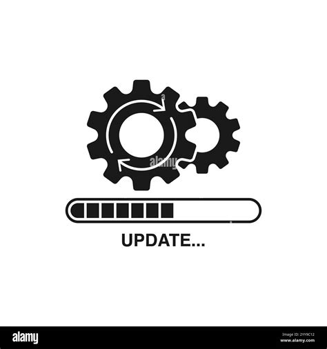loading process update system icon concept of upgrade application