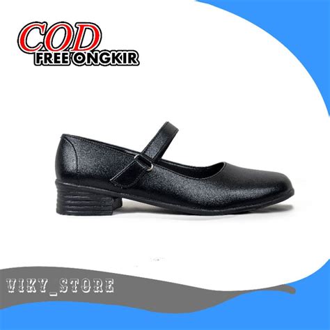 Jual Sepatu Pantofel Wanita Sepatu Paskibra Sepatu Guru Hak 3cm