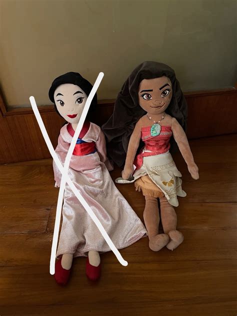 Disney Princess Plush Dolls Mulan Moana Hobbies And Toys Toys And Games