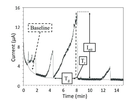 Example Of A Current Transient Measured During The Potentiostatic Download Scientific Diagram