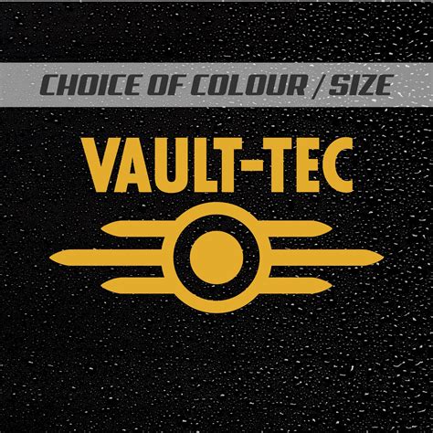 Fallout Vault Tec Vinyl Decal Type 2 Etsy