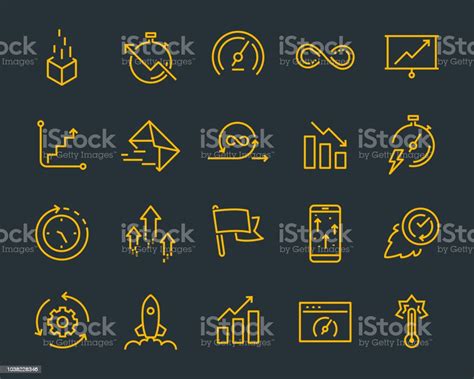 Vetores De Simples Conjunto De Ícones De Linha Do Vetor Conter Tal Icon