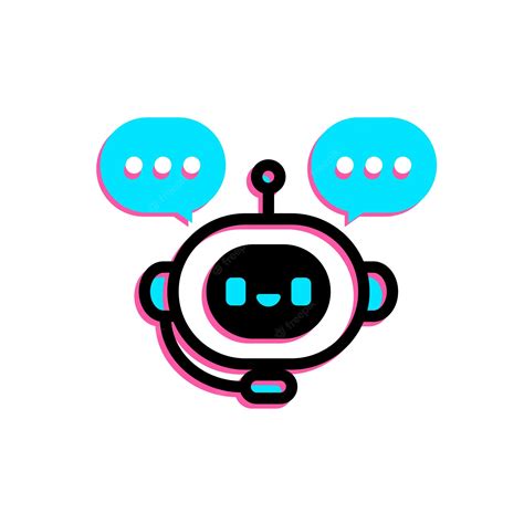 챗봇 플랫 아이콘 프리미엄 벡터