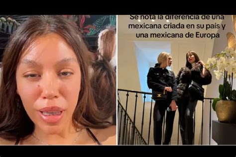 Valentina la mexicana criada en Europa critica a México y usuarios le
