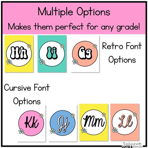 Alphabet Posters Rainbow Cursive Alphabet Alphabet Cards Etsy