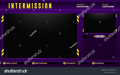 Stream Overlay Face Cam Web Camera Stock Vector Royalty Free 2074550794 Shutterstock