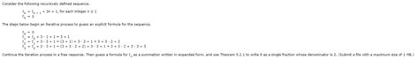 Solved Consider The Following Recursively Defined Sequence Chegg