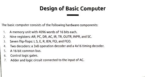 SOLUTION Design Of Basic Computer Studypool