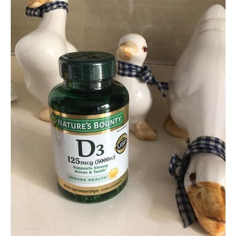 Jual Natures Bounty Vitamin D3 5000iu 400 Softgel Shopee Indonesia