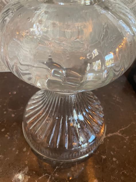 Antique Panda Eagle Glass Oil Lamp Etsy