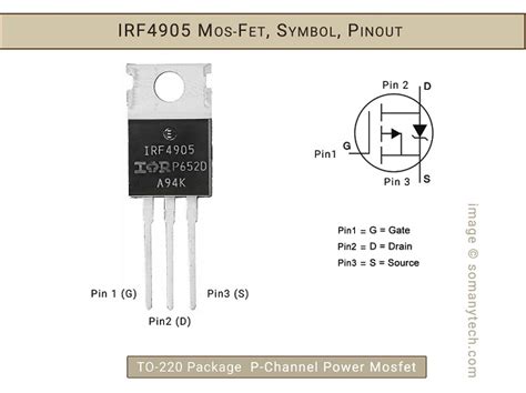 IRF4905 Datasheet PDF Specification Pinout Circuits Alternatives