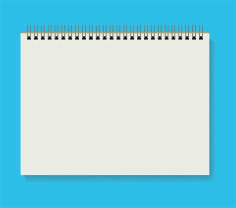 Vector Illustration Of Blank Open Notebook On A Colorful Blue Background 30765532 Vector Art At