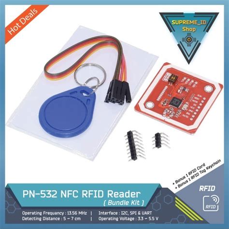 Jual PN532 PN 532 Wireless NFC RFID Reader 13 56 Mhz Module V3 Bundle