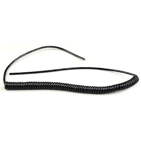 Connectronics Two Conductor Shielded Coiled Microphone Cable 6ft