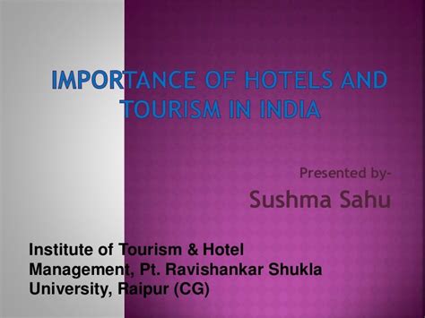 Importance Of Tourism In India Ppt Cogo Photography