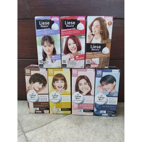 Jual Liese Blaune Creamy Bubble Foam Hair Color Pewarna Rambut Shopee Indonesia