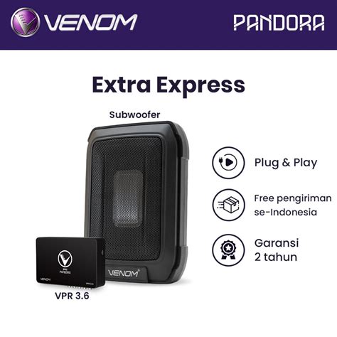 Jual Venom Extra Express VPR3 6 Paket Audio Mobil Free Pengiriman Plug