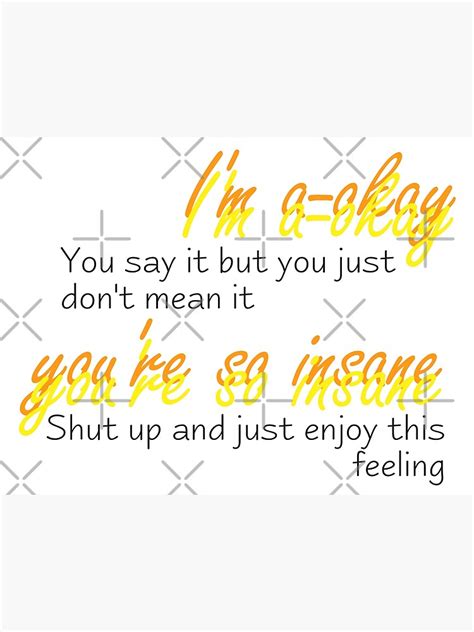 Ajr Way Less Sad Lyrics Poster For Sale By Lottie555 Redbubble