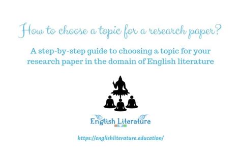How To Write A Research Paper Step By Step Guide English Literature