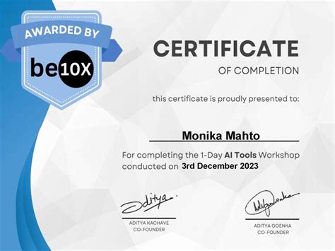 Monika Mahto On Linkedin Be10x Ai Genai Futureofwork