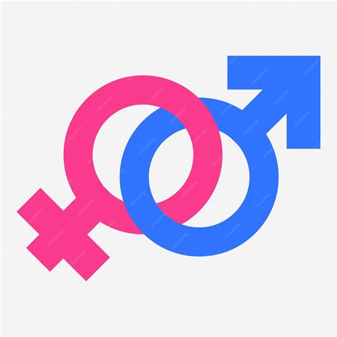 남성과 여성의 섹스 심볼 프리미엄 벡터