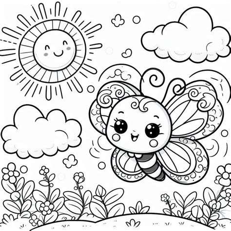 Desenho Para Colorir Jardim Encantado