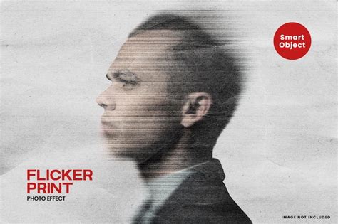 Premium Psd Vintage Flicker Print Photo Effect