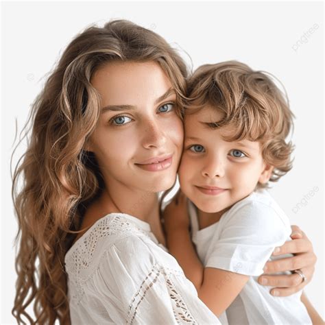 사랑스러운 엄마와 그녀의 아들 행복하다 엄마 사랑 Png 일러스트 및 이미지 에 대한 무료 다운로드 Pngtree
