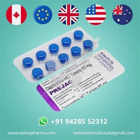 Prejac Dapoxetine 60mg Tablet At Rs 250stripe Dapoxetine Tablet In