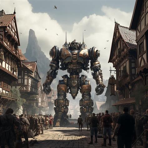 More Medieval Robots R Midjourney