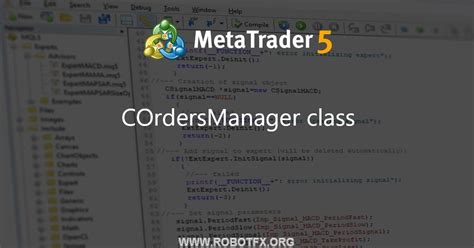 Cordersmanager Class Library Metatrader 4 Download Metatrader