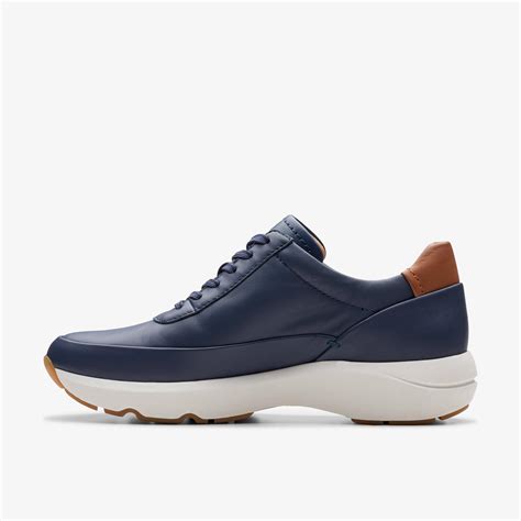 Womens Tivoli Zip Navy Leather Sneakers Clarks Ca